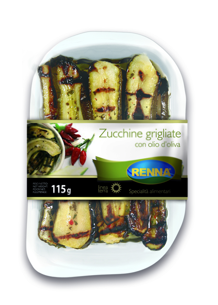Grilled zucchini - Renna Srl - Antipasti pronti da gustare
